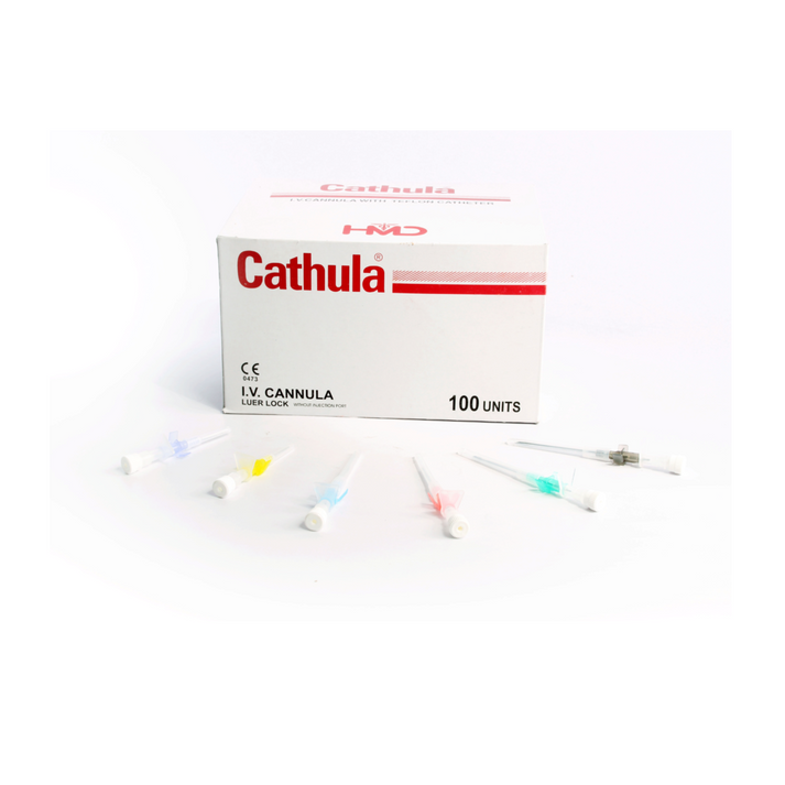 Cathula I.V Cannula without Injection Port with Wings – Medical Center ...