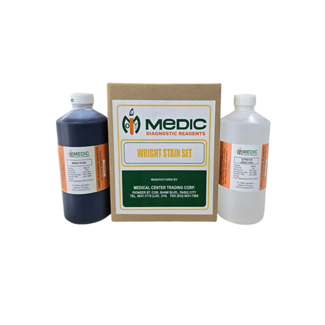 MEDIC, Wright Stain Set, 200 Test – Medical Center Trading Corp