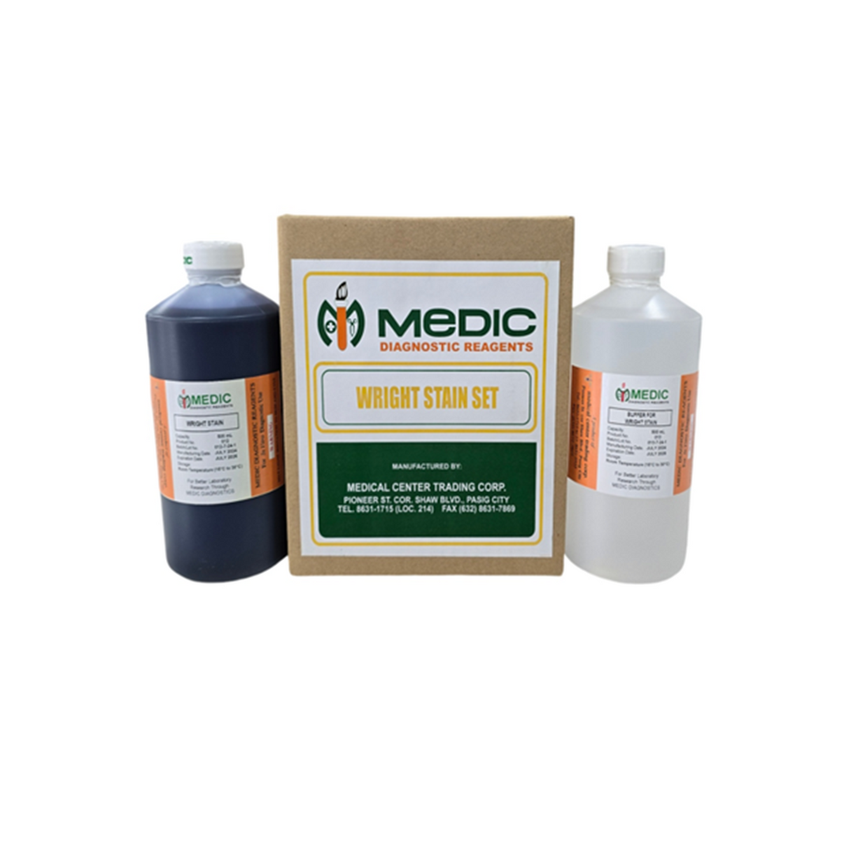 MEDIC, Wright Stain Set, 200 Test – Medical Center Trading Corp